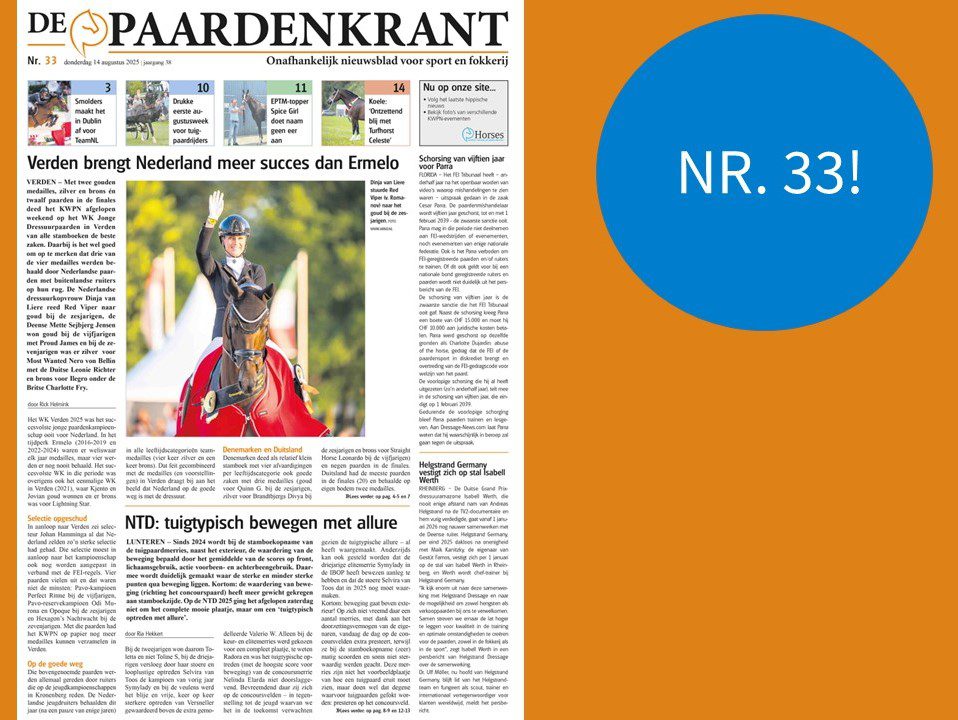 Deze week... Verden brengt Nederland meer succes dan Ermelo - Horses